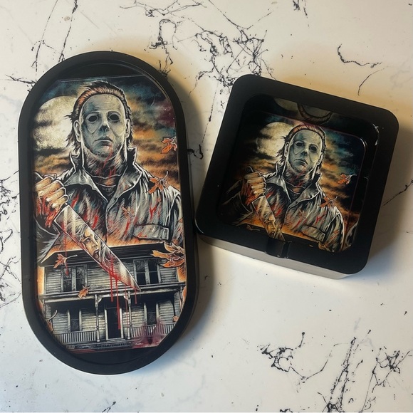 Other | Michael Myers Tray And Ashtray Set | Poshmark